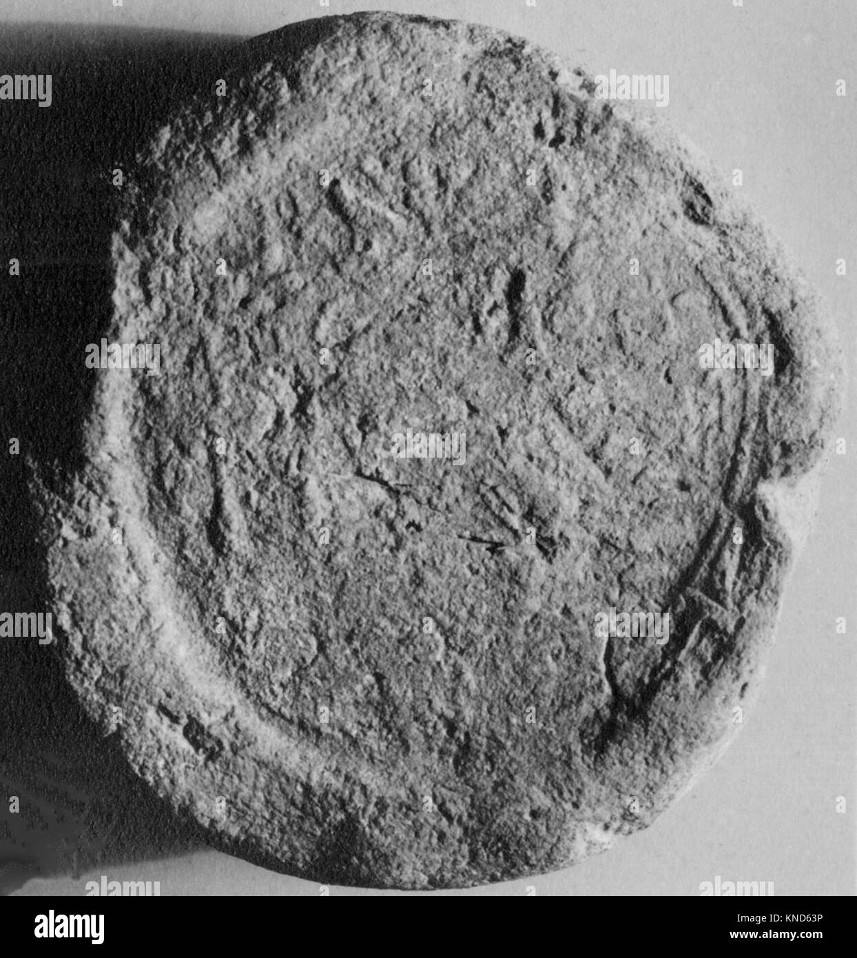 This funerary cone, dated to around 1550â€“1295 B.C., is made from ...