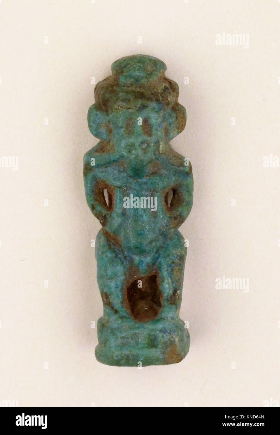 This Egyptian Khepera amulet, made of glazed clay, represents the god ...