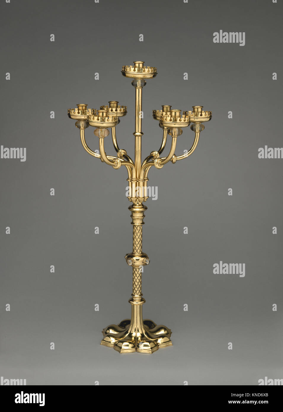 This candelabrum, designed by Augustus Welby Northmore Pugin and ...