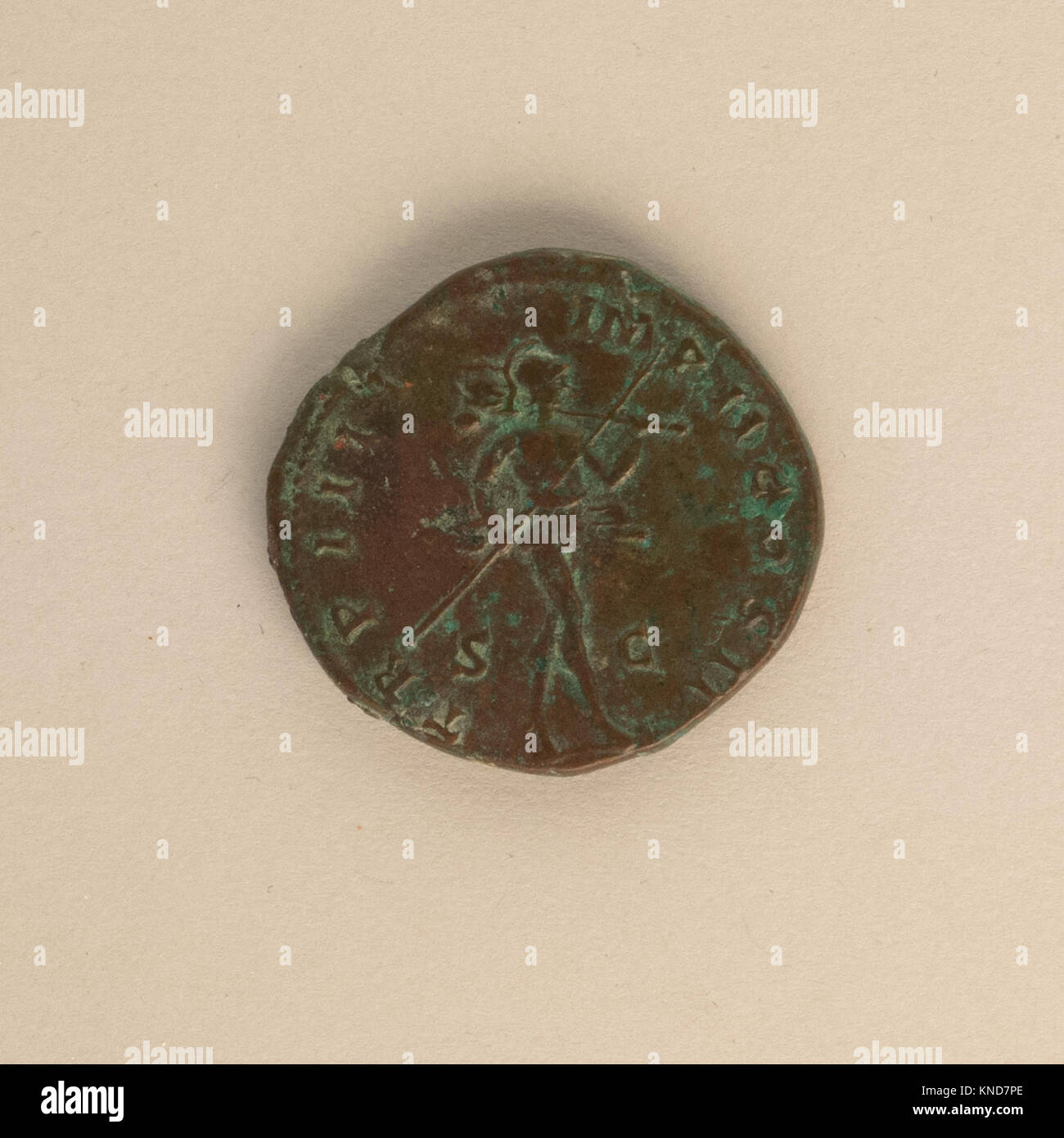 This bronze sestertius coin, featuring the image of Lucius Verus, was ...