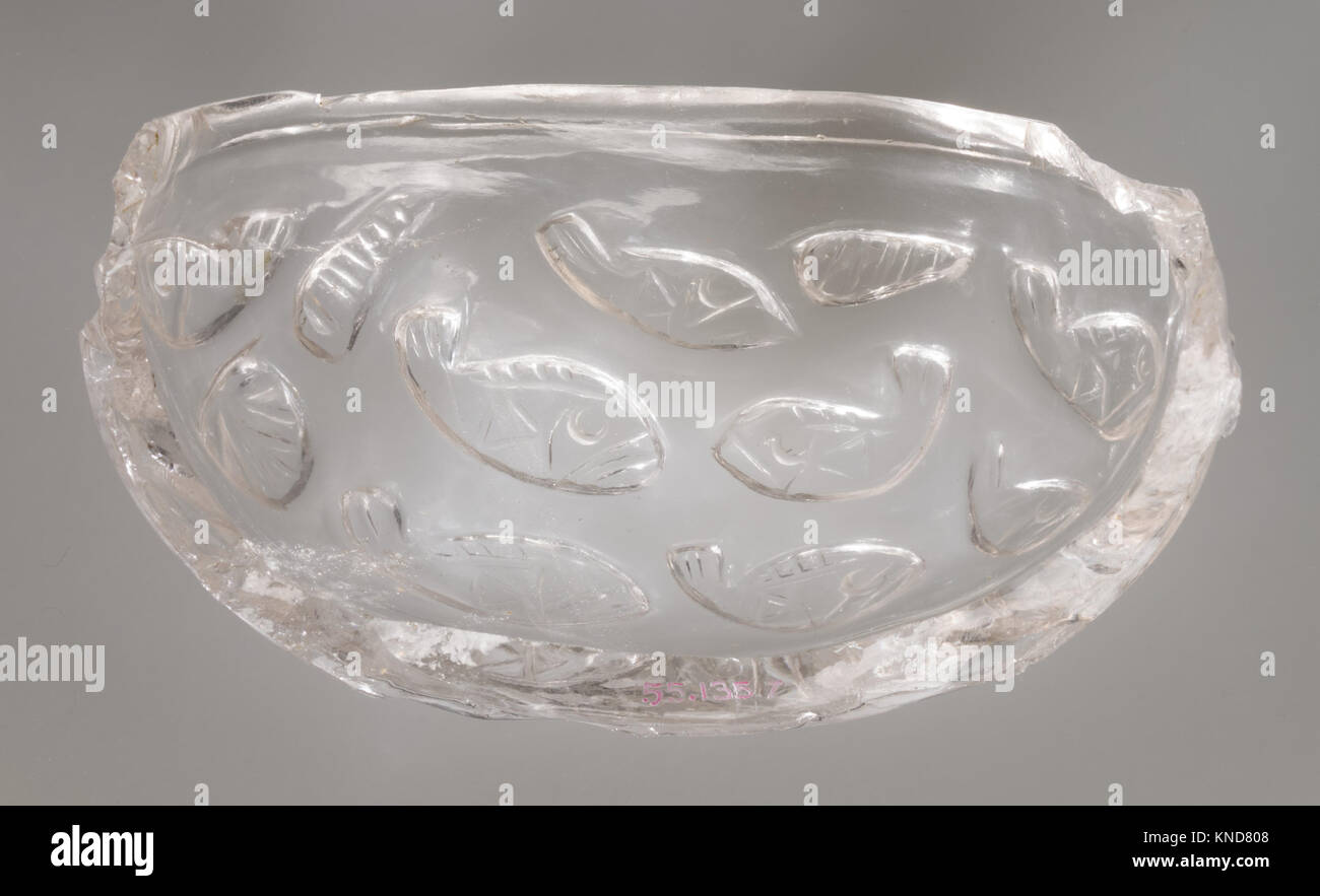 This fragment of a rock crystal bowl, from the Roman or Byzantine ...