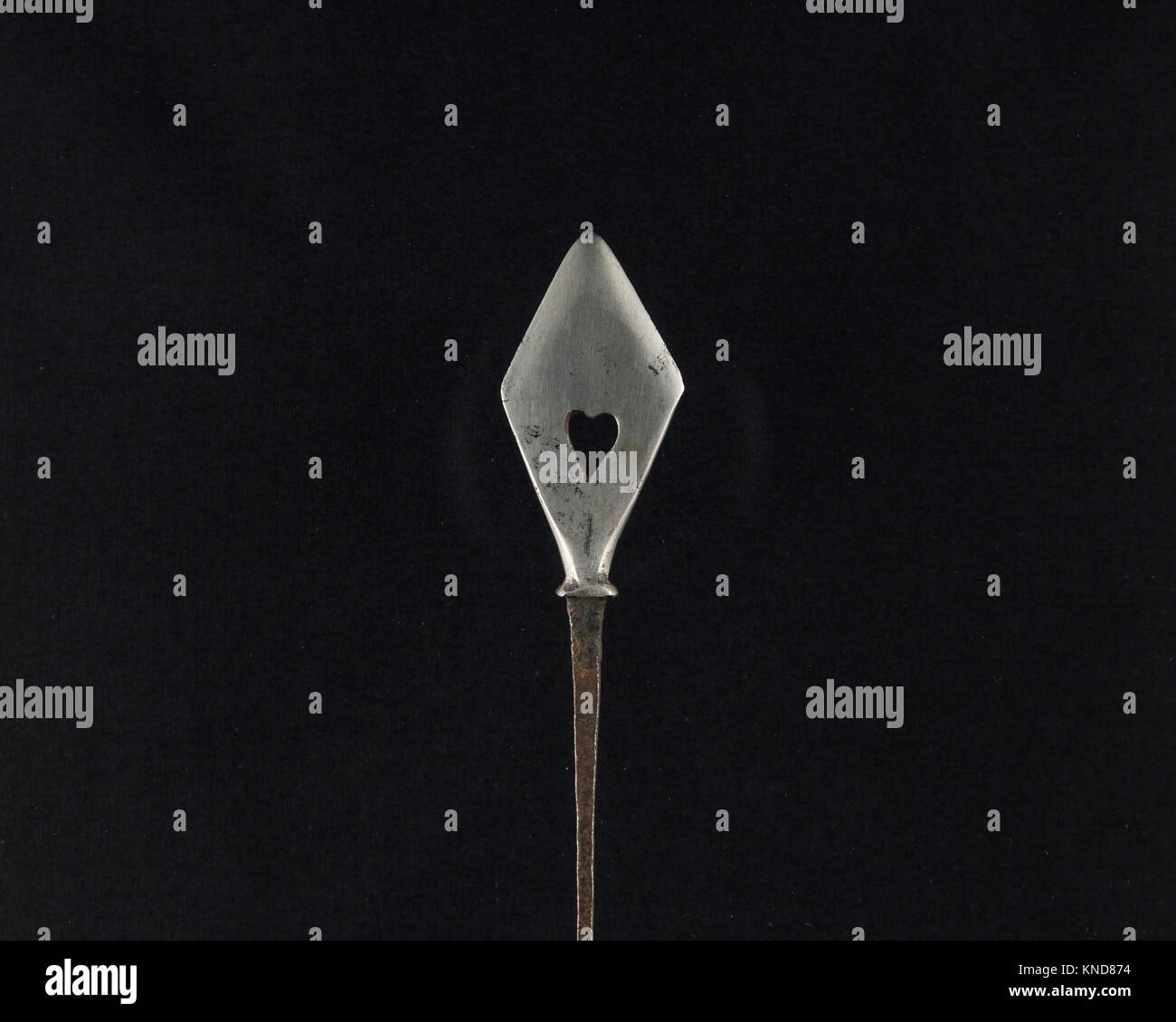 A Japanese 18th-century arrowhead (Yanone) made of steel, featuring ...