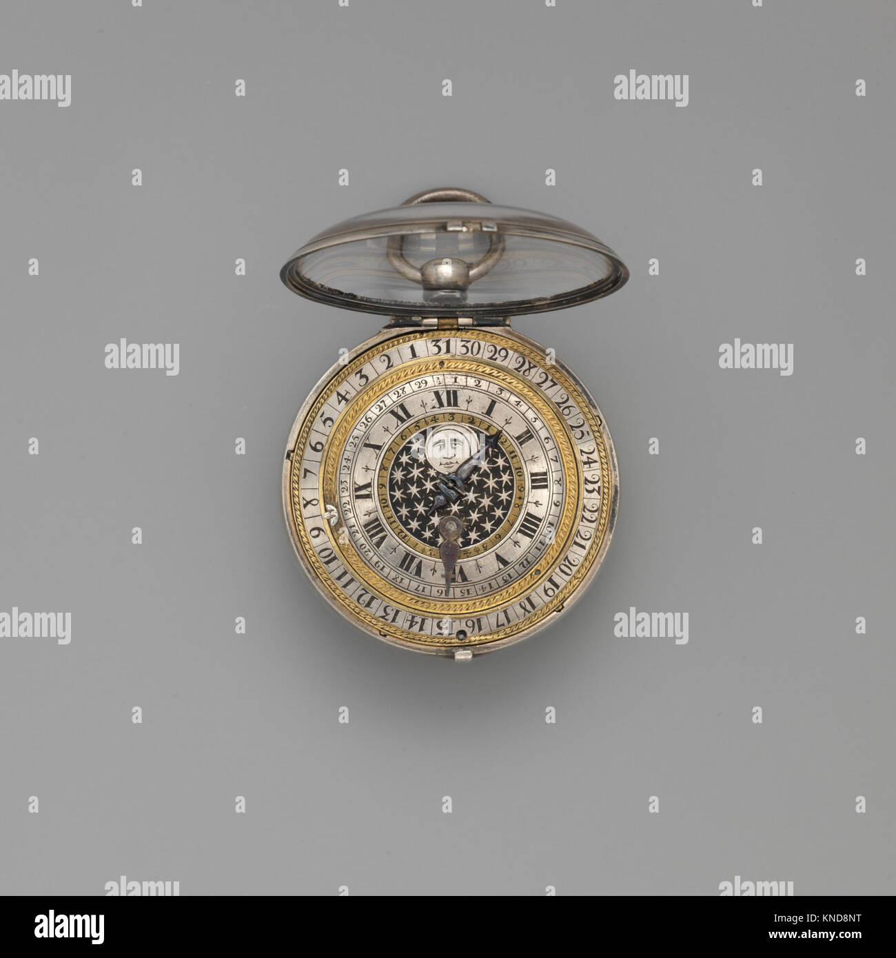 This calendar watch, made by Thomas Alcock around 1650, is a fine ...