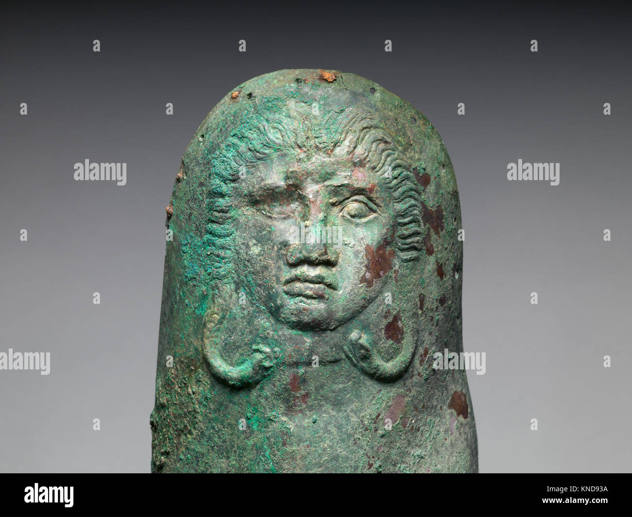 Bronze greave (shin guard) MET DP-12501-011 256033 Stock Photo - Alamy