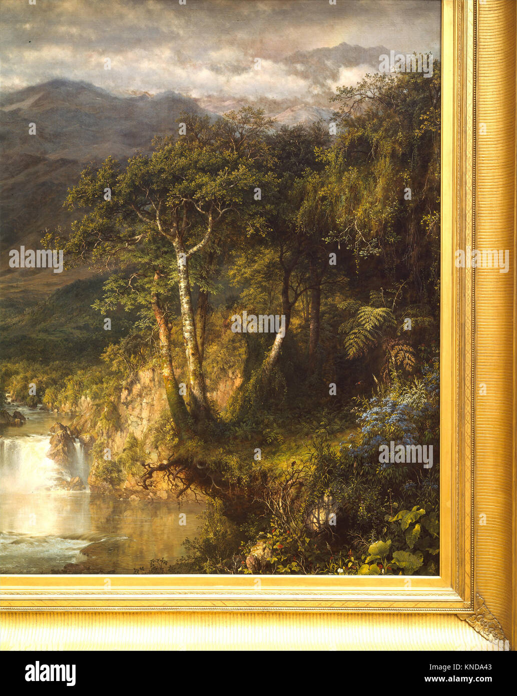 The 'Heart of the Andes' painting shows the Andes mountains ...
