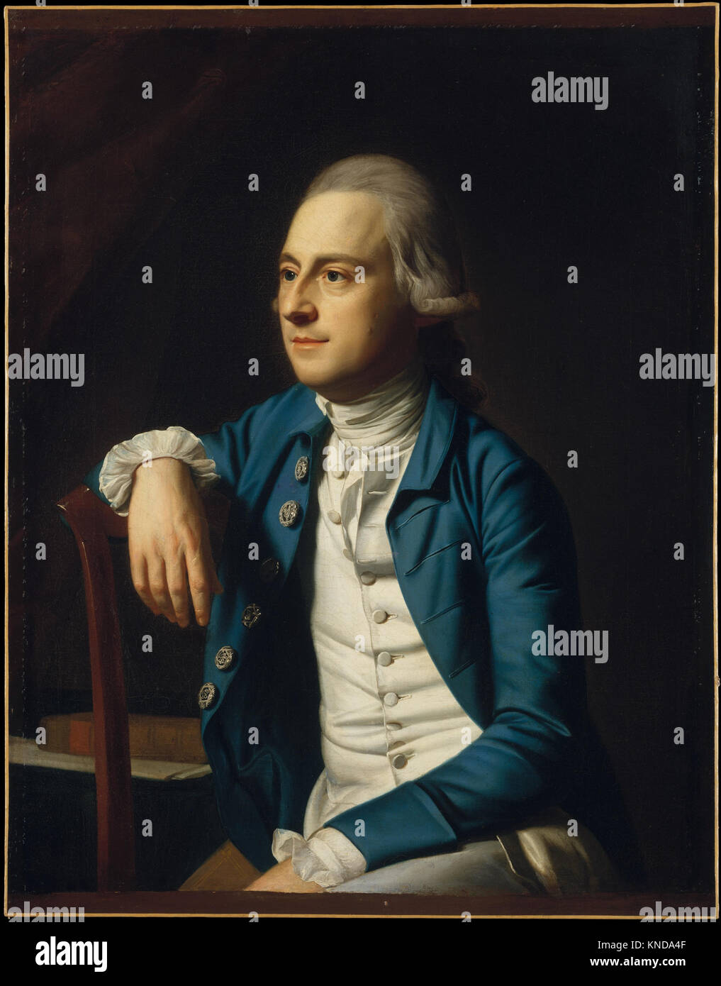 This portrait depicts Gulian Verplanck, showcasing the detailed ...