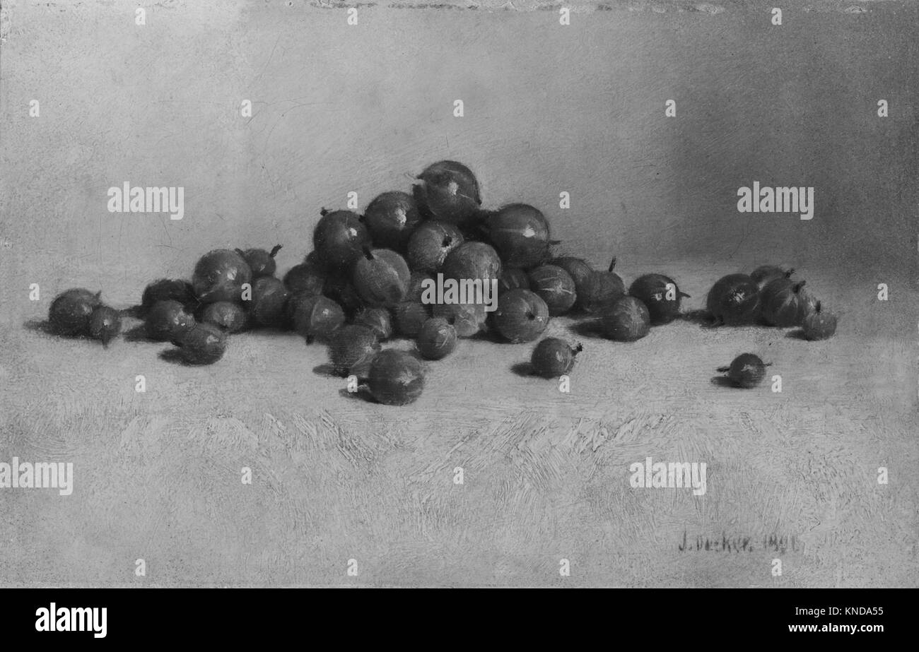 This still life painting of gooseberries highlights the artist’s ...