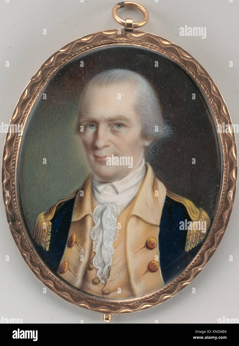 This portrait of Governor George Clinton captures the likeness of an ...