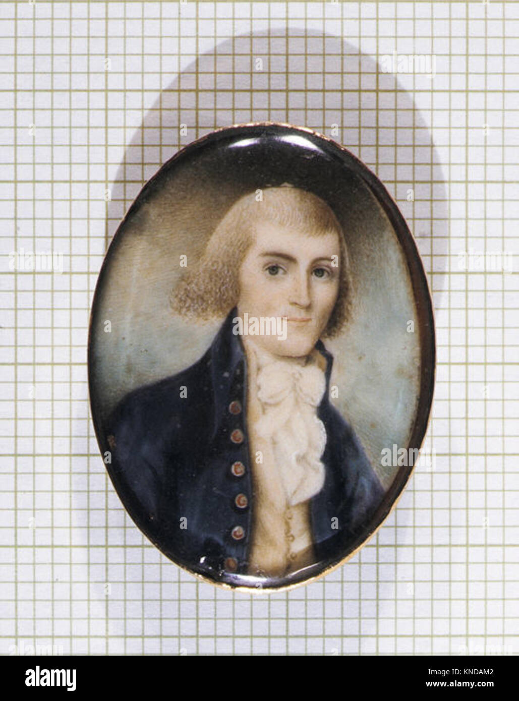 This portrait of George Johnston depicts his features and character ...
