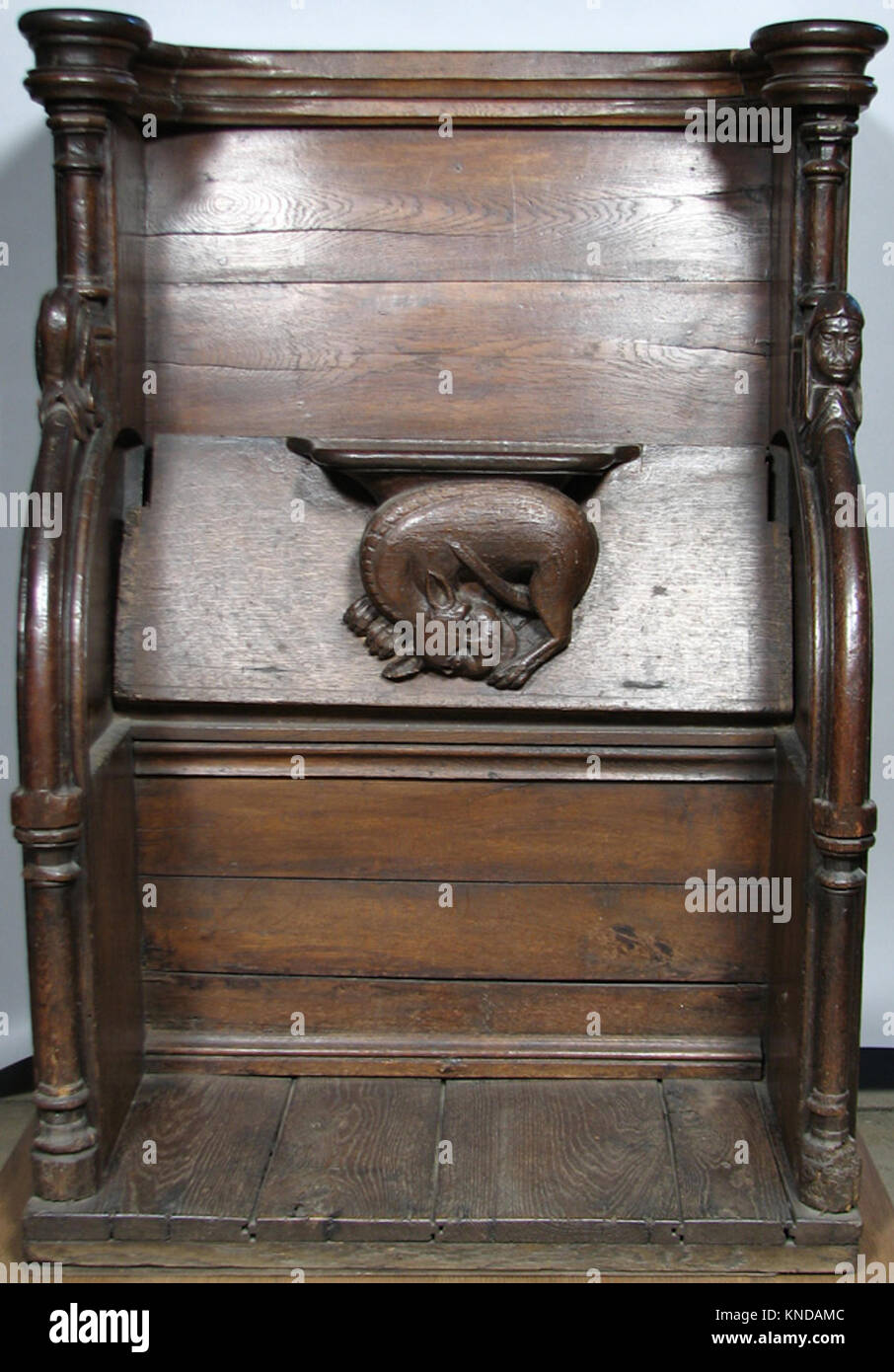 This choir stall is an architectural element, reflecting the intricate ...
