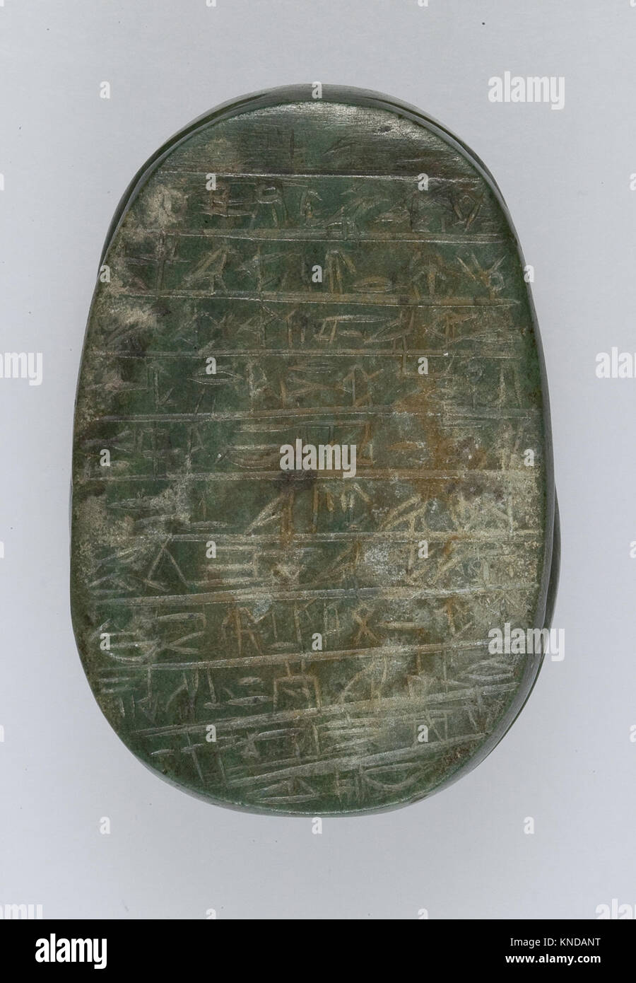 This heart scarab, an ancient Egyptian artifact, was used in burial ...