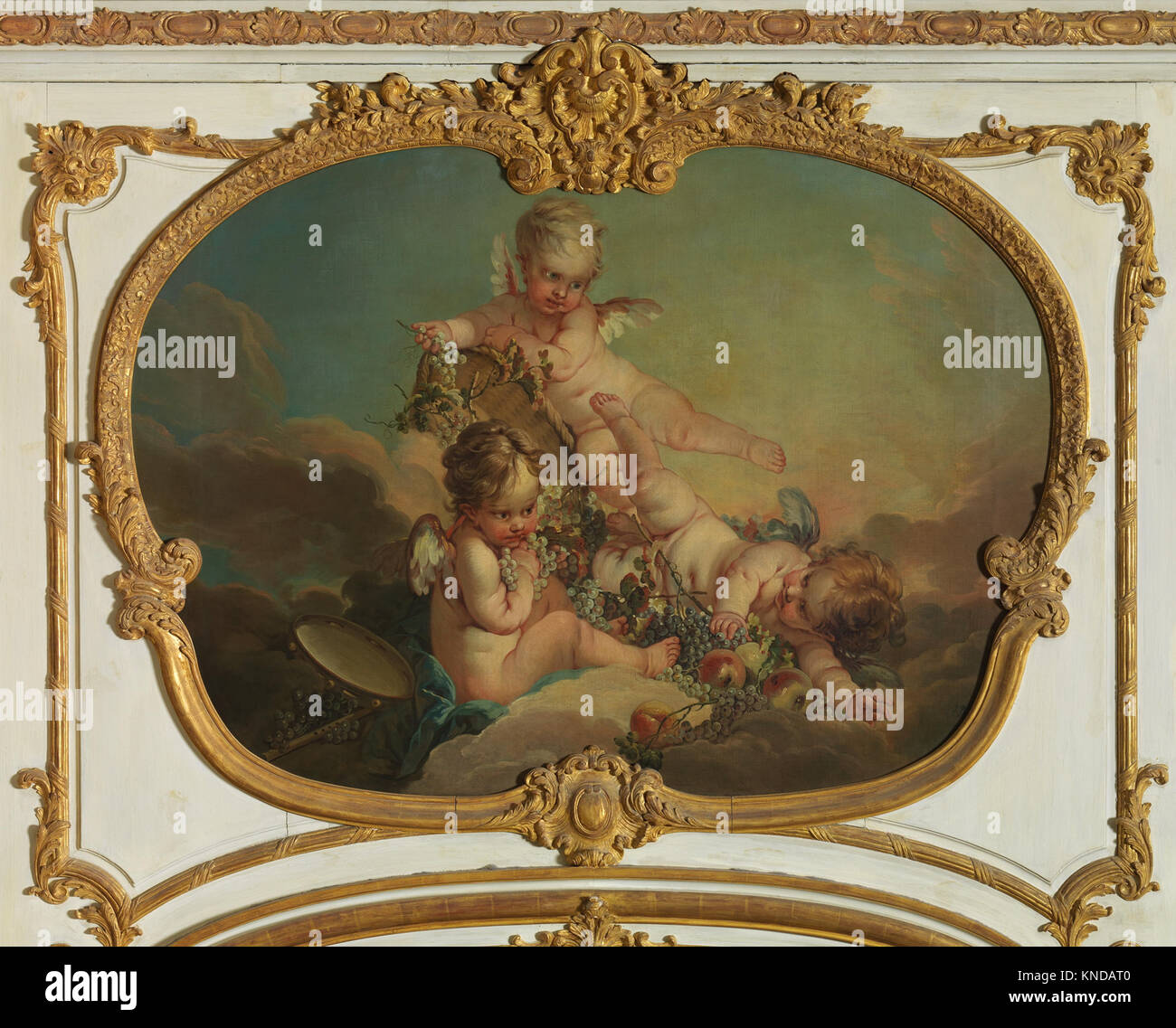 This painting, titled 'Allegory of Autumn,' portrays the seasonal ...