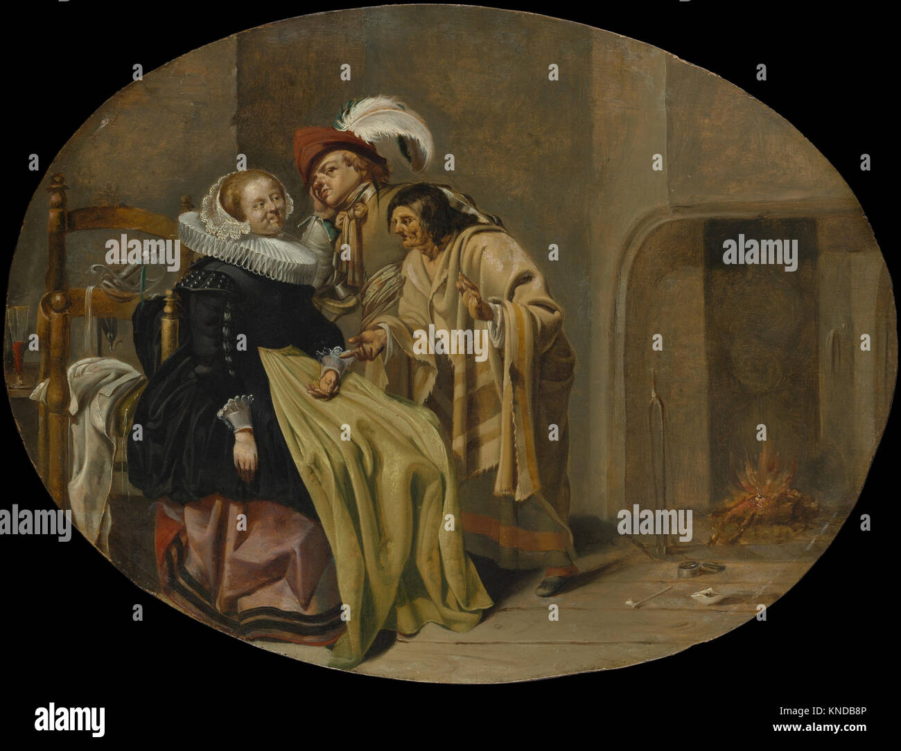 This 17th-century painting by Dutch artist Jacob Duck depicts a couple ...