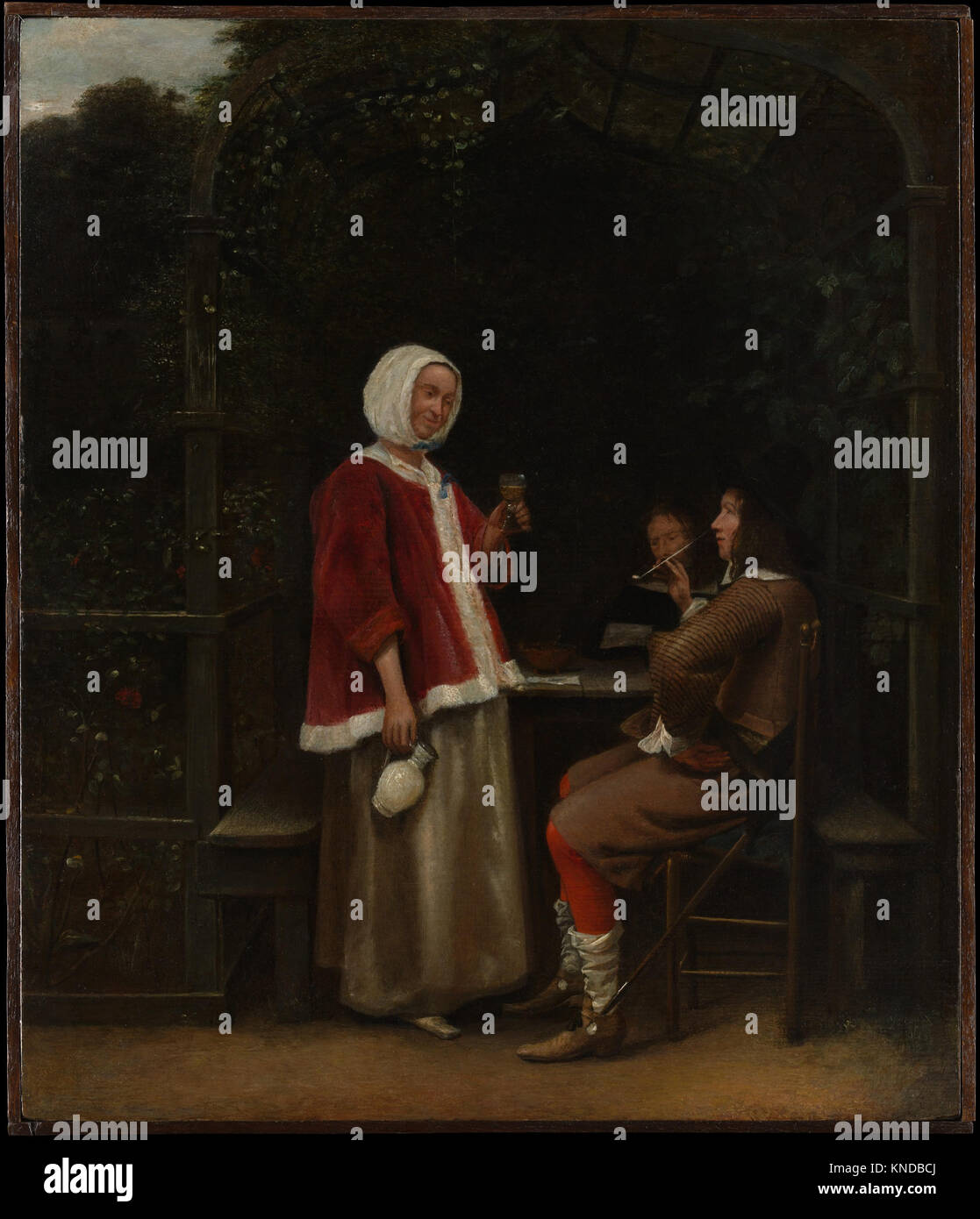 A woman and two men in an arbor hi-res stock photography and images - Alamy