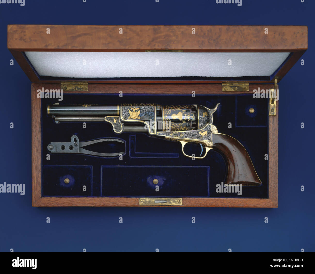 Colt third model dragoon percussion revolver hi-res stock photography ...