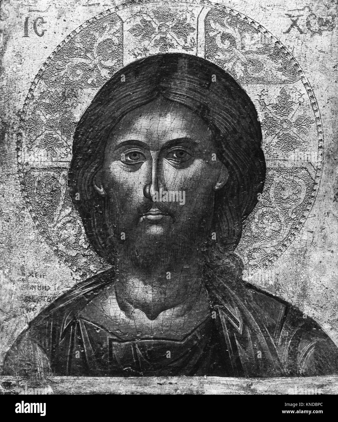 This head of Christ is a detailed religious sculpture that captures the ...