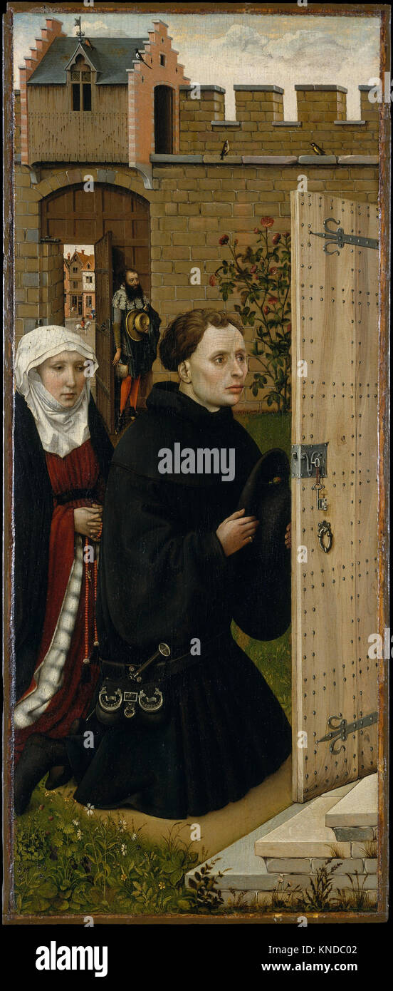 The Annunciation Triptych, also known as the Merode Altarpiece, is a renowned 15th-century oil ...