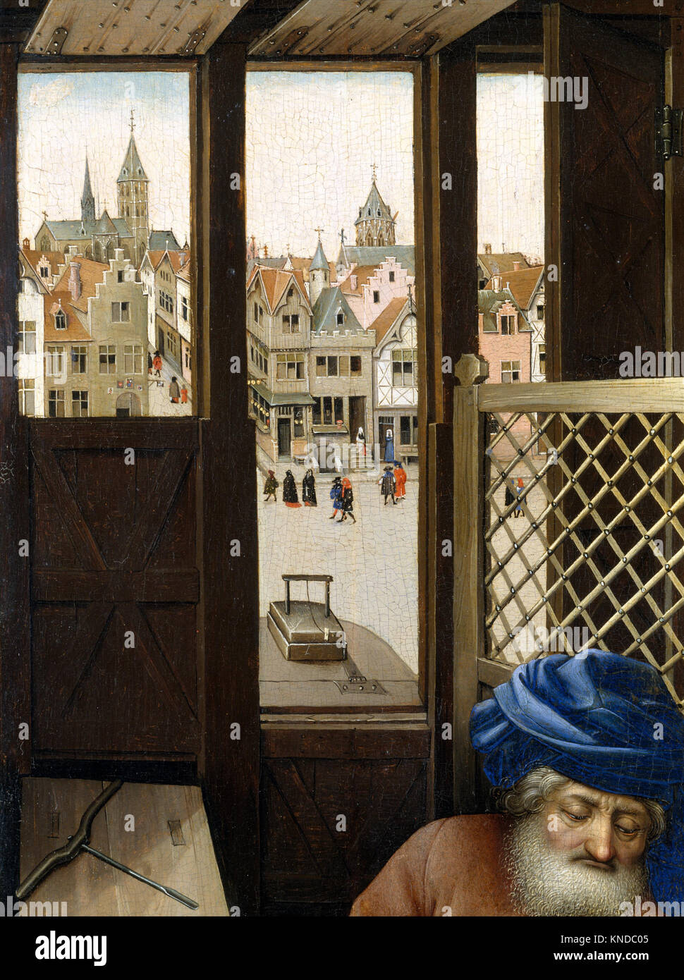 Annunciation Triptych (Merode Altarpiece Stock Photo - Alamy