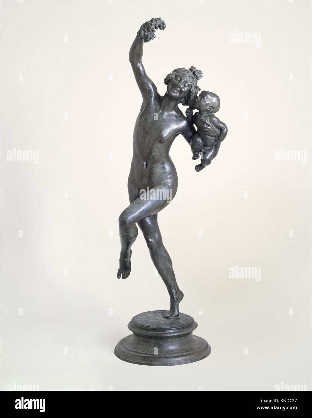 The 'Bacchante and Infant Faun' sculpture represents mythological ...