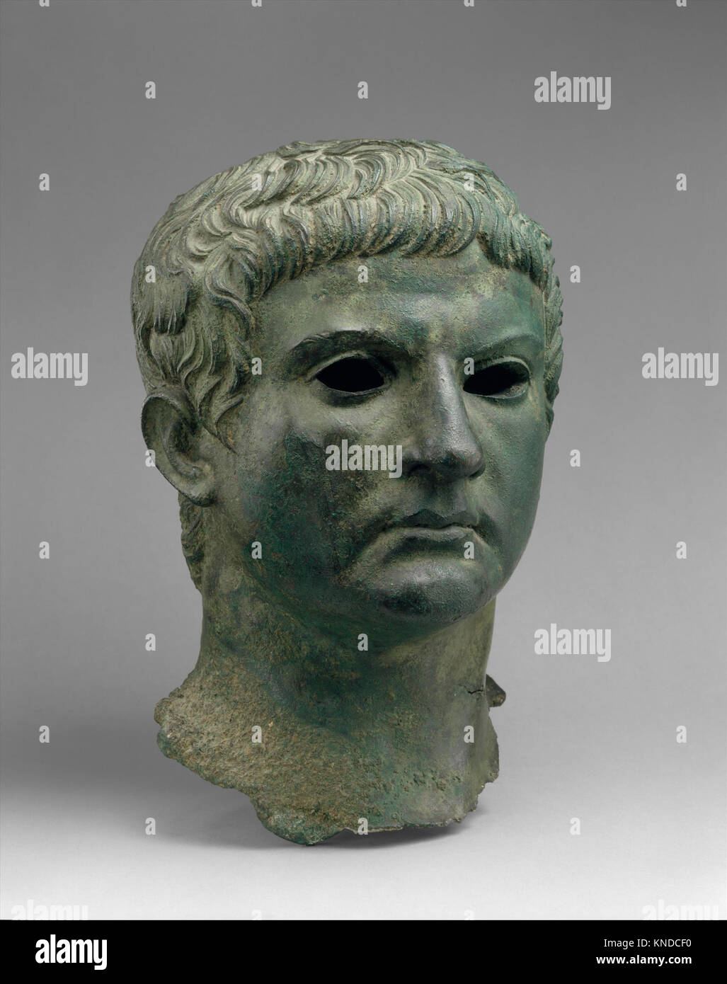 This bronze portrait of a man at the MET demonstrates classical ...