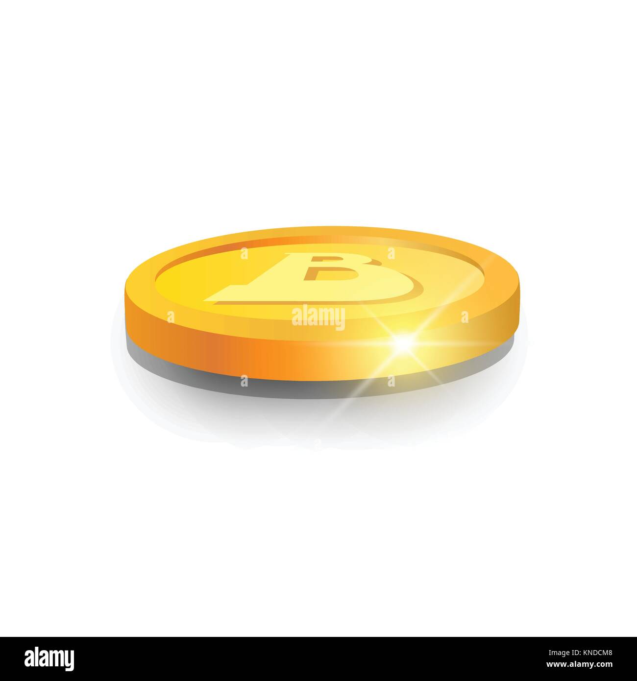 Bitcoin currency digital illustration 3d Stock Vector Images - Alamy