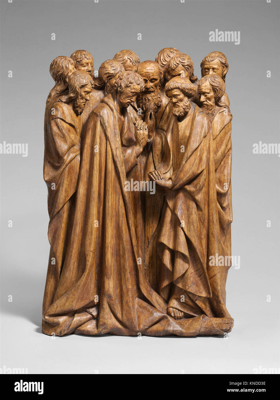 This artwork depicts the Apostles in prayer, representing a spiritual ...