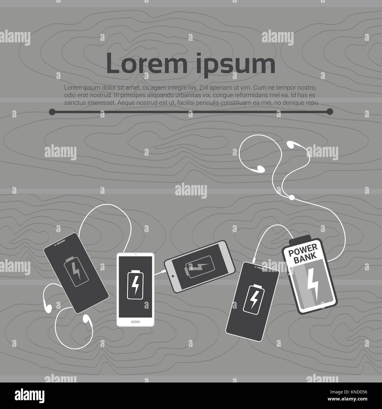 Charge cell phones Stock Vector Images - Alamy