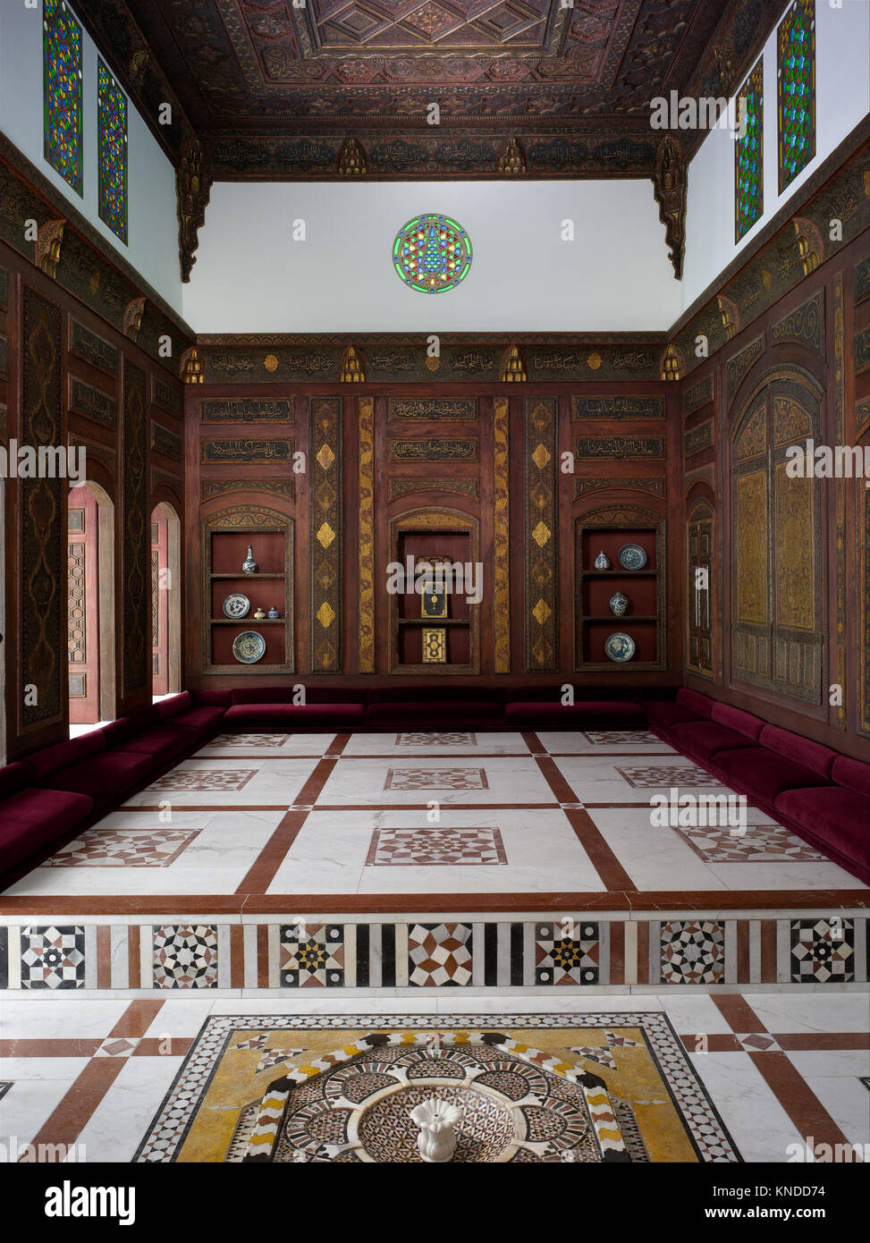 This Damascus Room is a representative example of Middle Eastern ...