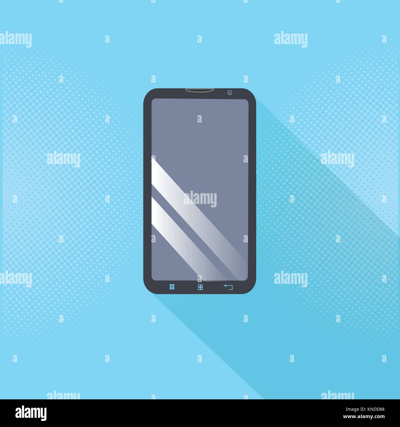Modern Cell Smartphone Icon Digital Mobile Phone Stock Vector Image ...