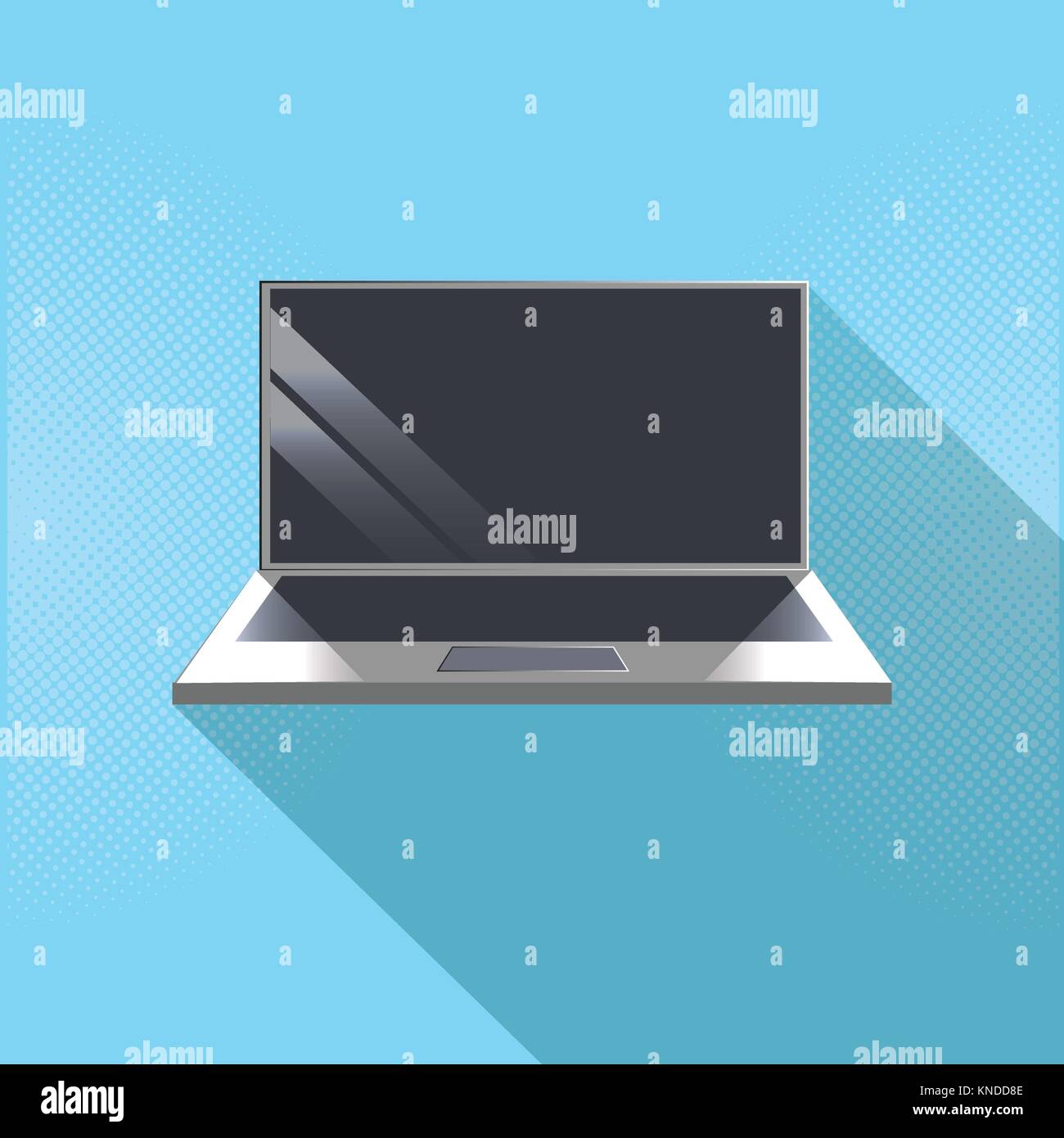 Laptop Computer Icon Modern Portable Gadget Stock Vector Image & Art ...