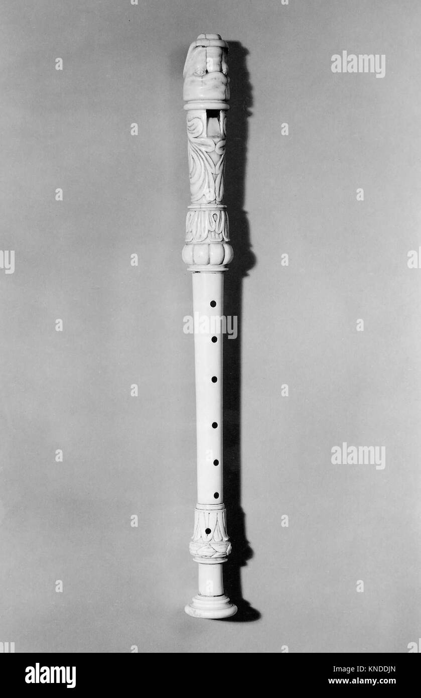 This alto recorder, pitched in F, is an example of historical musical ...