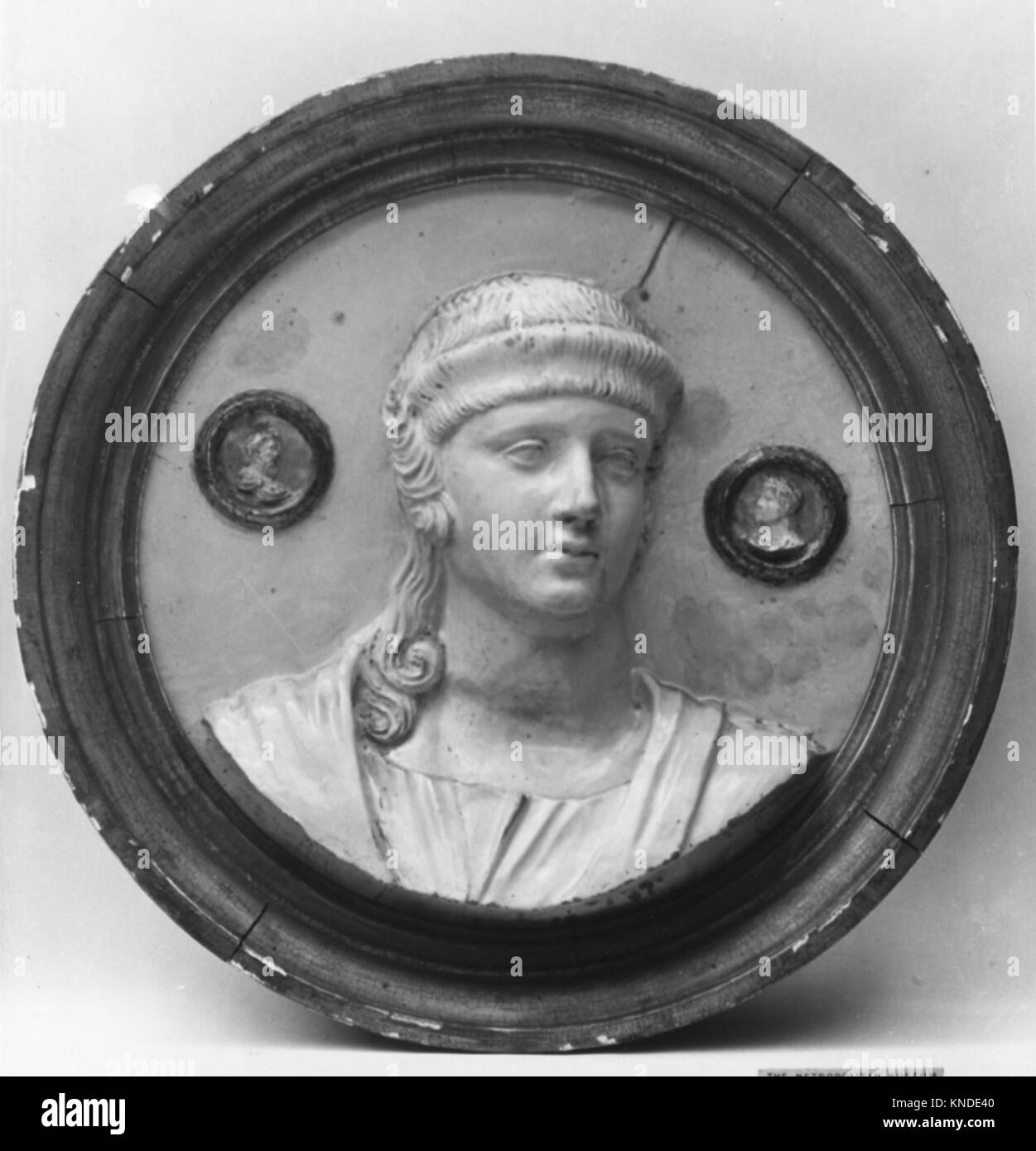 A bust of a Roman matron, one of a pair, representing Roman portraiture ...