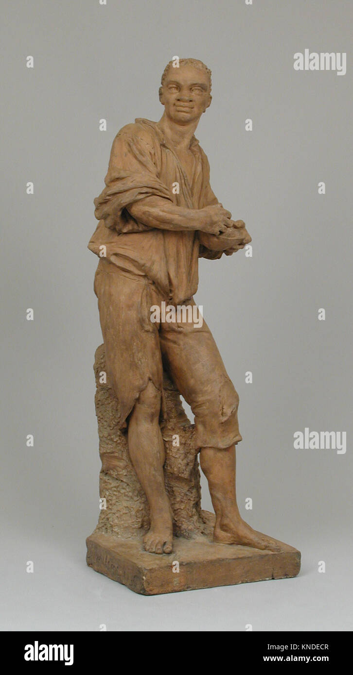 A painting titled 'A Man in Ragged Clothes with a Mixing Bowl,' part of ...