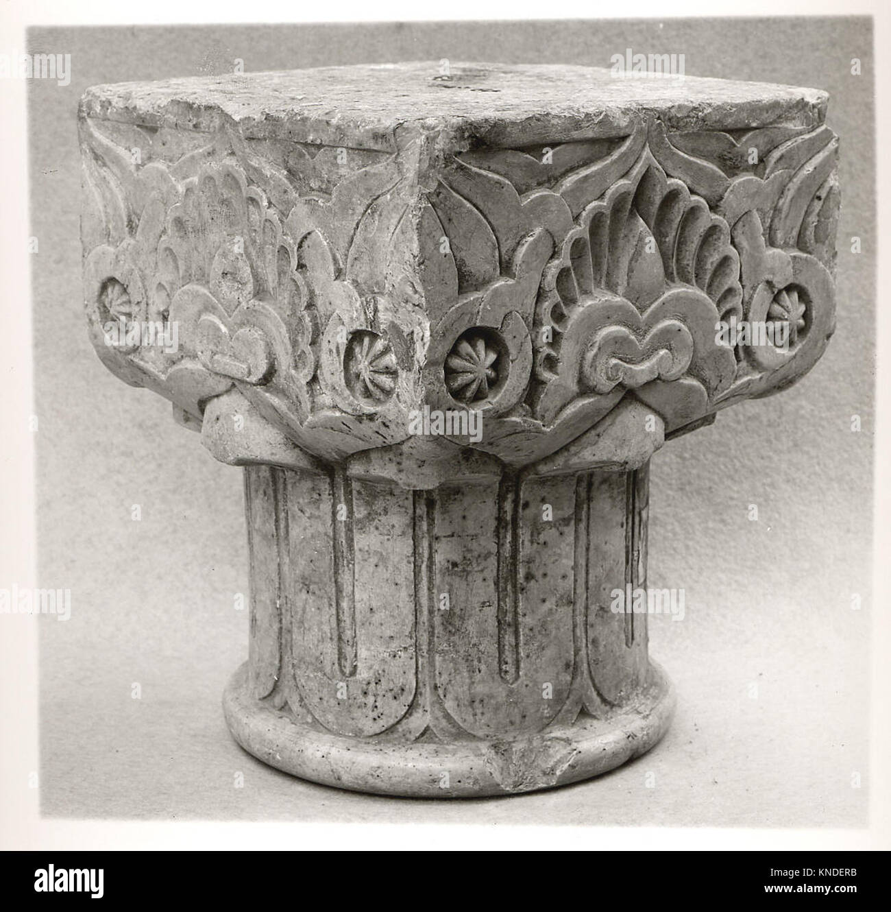 A capital, part of an architectural column, from the MET collection ...
