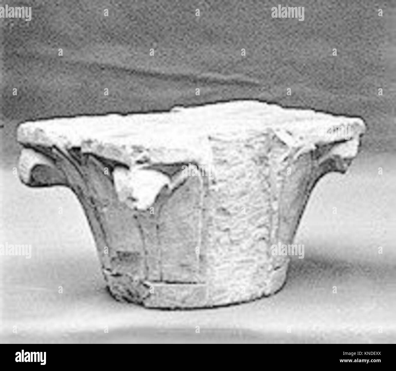 This classical architectural capital combines decorative and structural ...