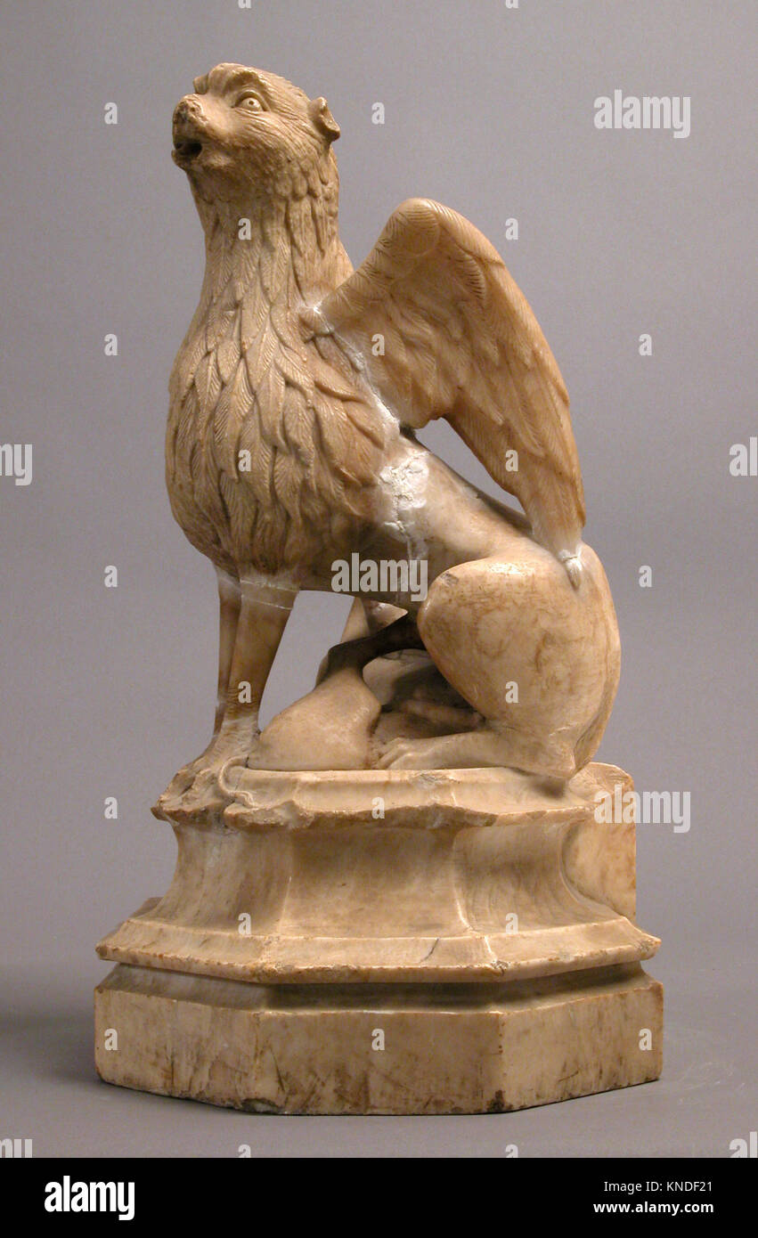 This artwork features a Griffin and other mythical monsters, showcasing ...