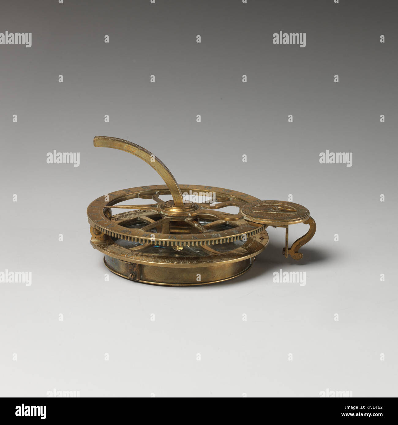 An equinoctial dial, an early scientific timekeeping device, measuring ...