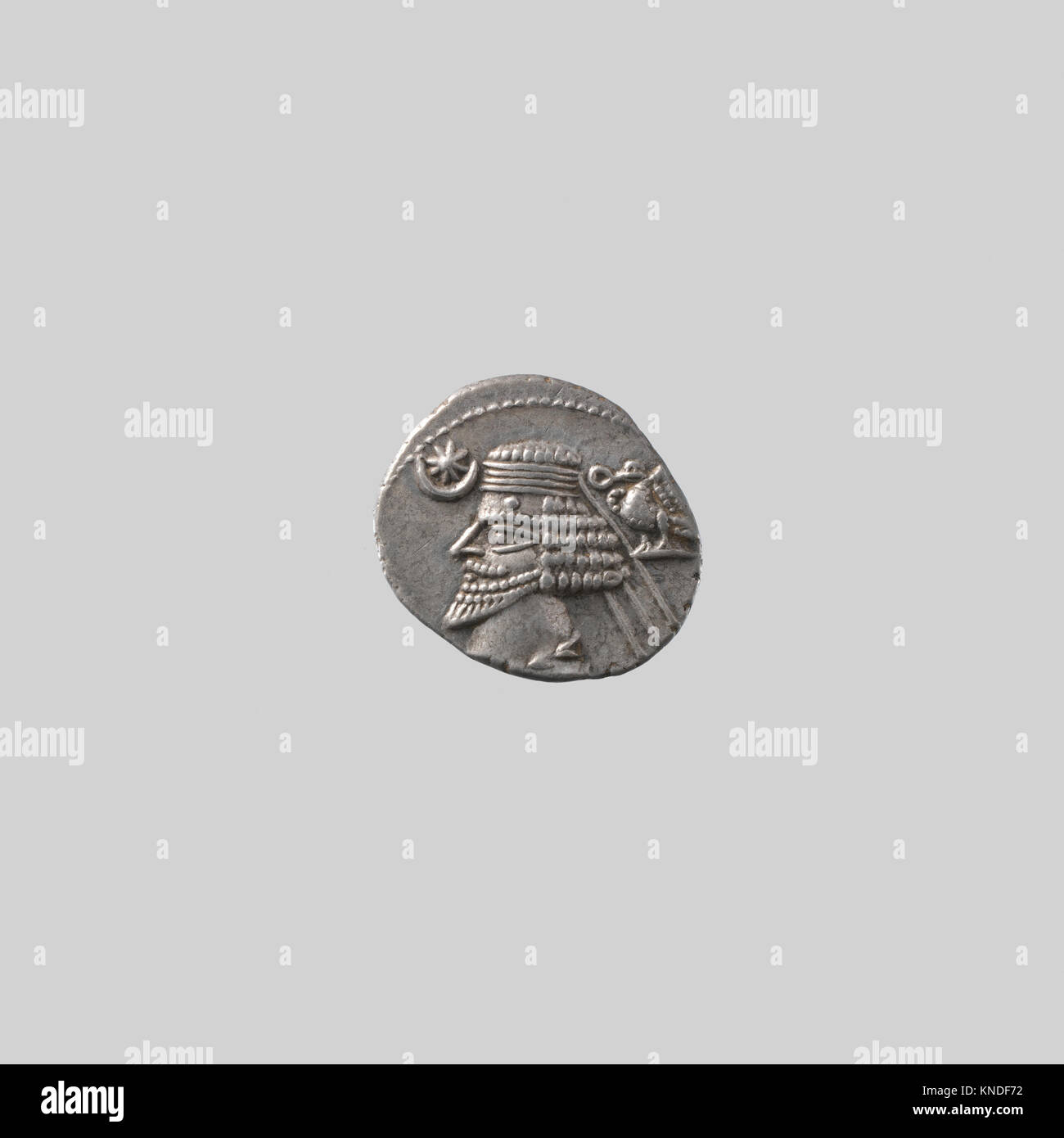 This ancient drachm, a silver coin used in various Greek and Persian ...