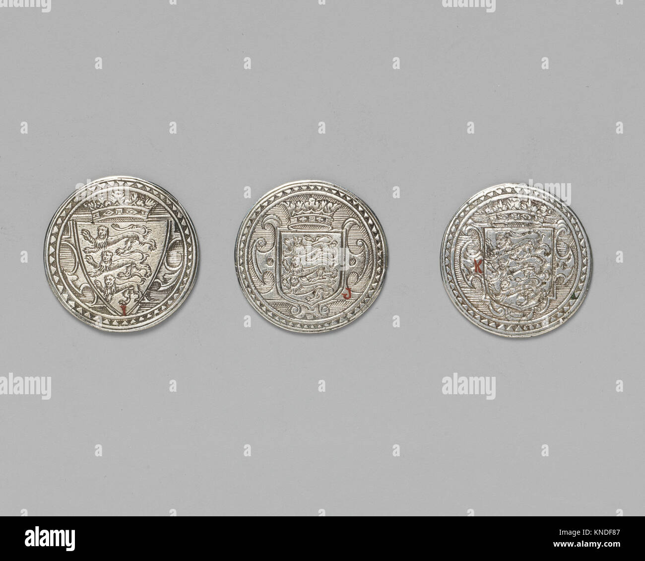 This counter box, containing a set of thirty-three counters, is an ...