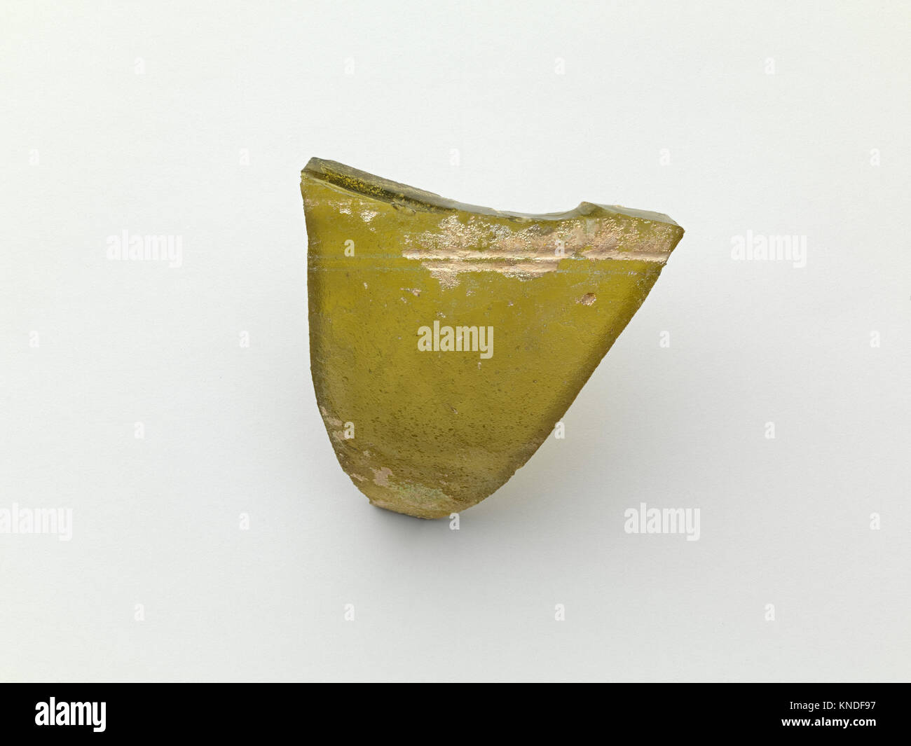 This glass bowl fragment, part of the MET collection, illustrates ...