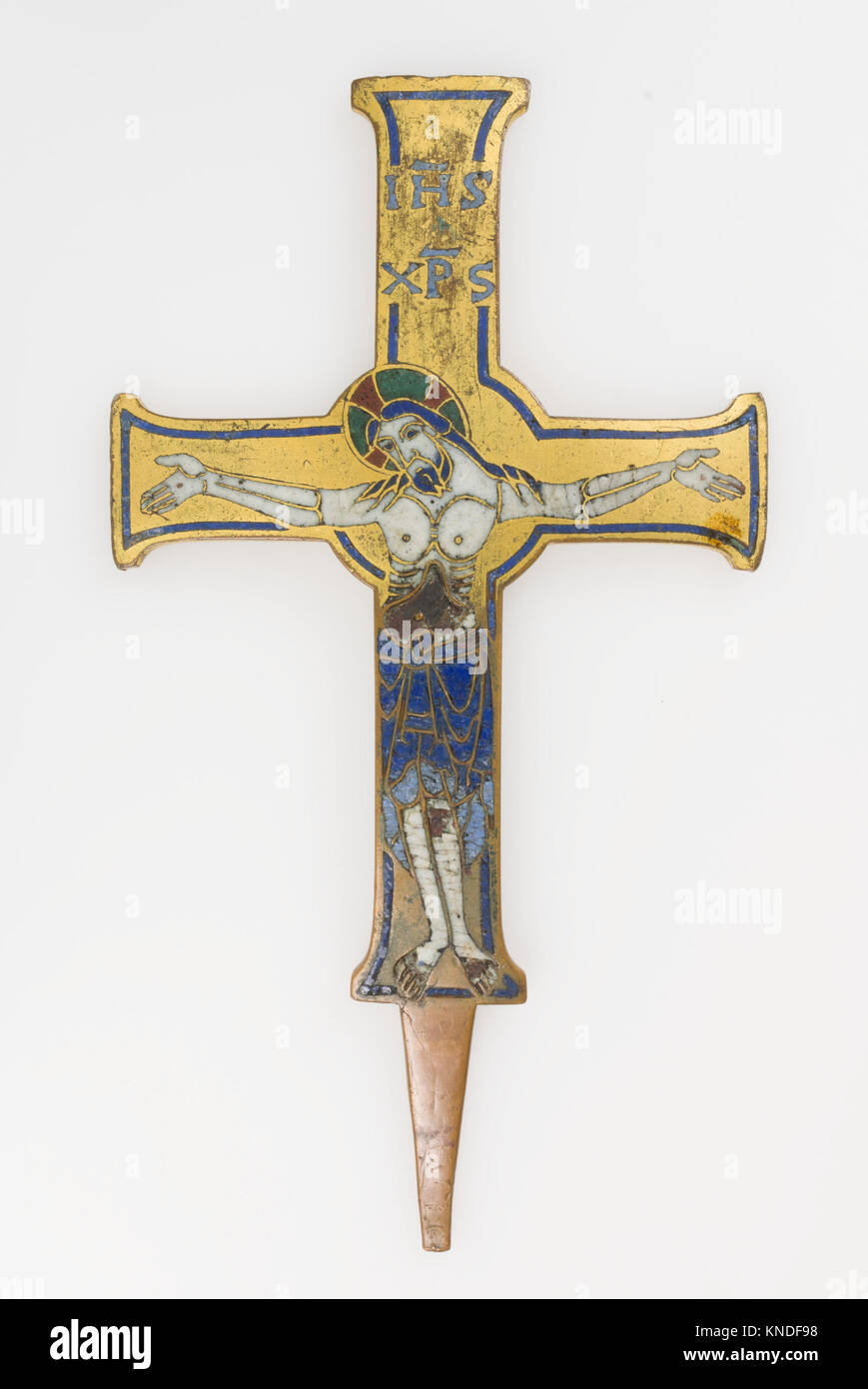 This crucifix represents a powerful religious symbol, crafted with ...