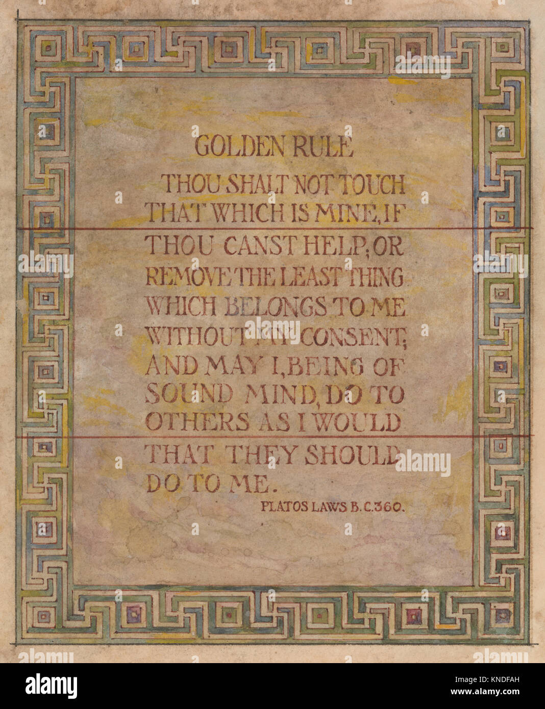 A design for a mausoleum window, featuring architectural elements and ...