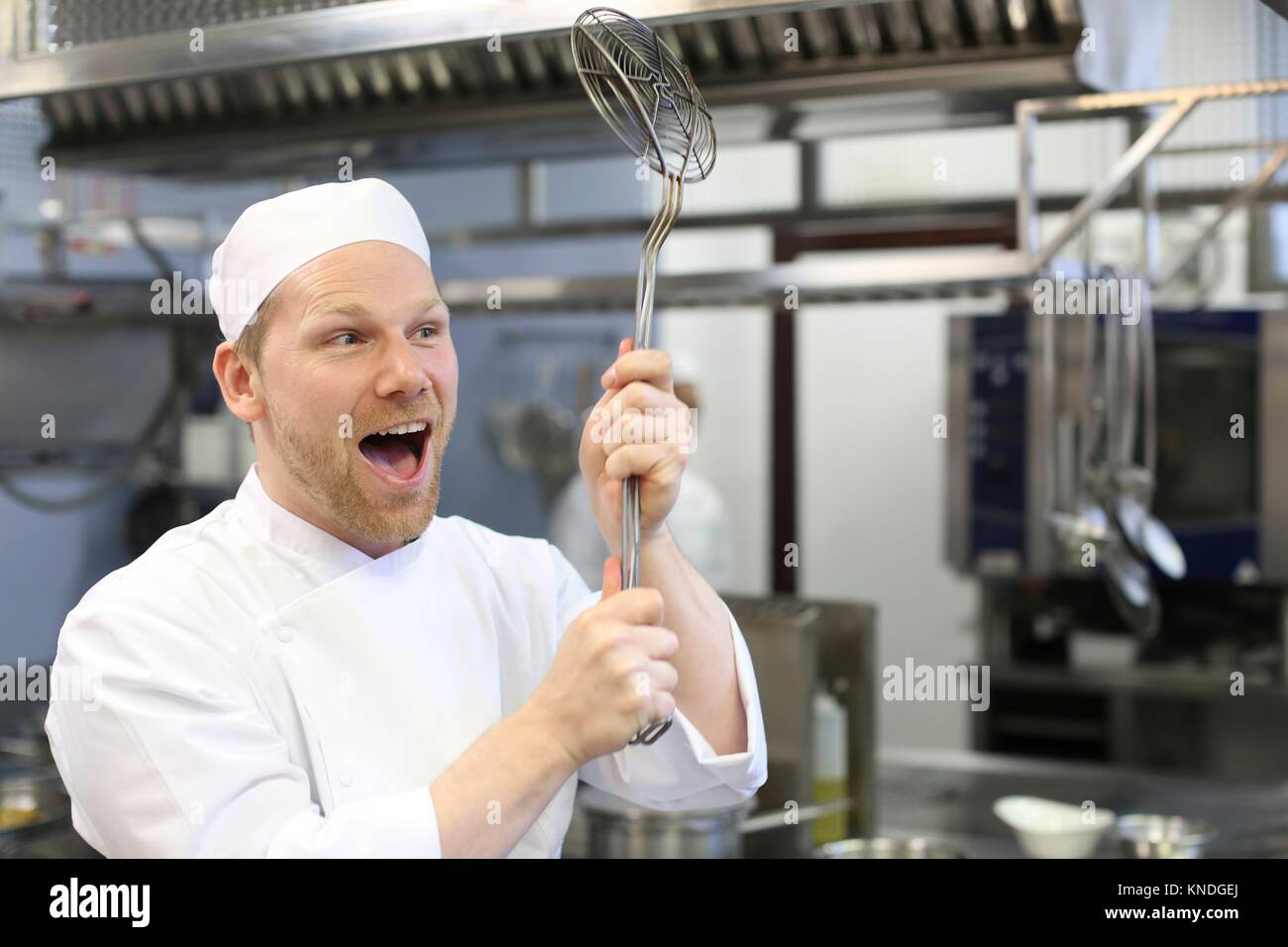 Chef, Cook in cooking school, Cuisine School, Donostia, San Sebastian ...