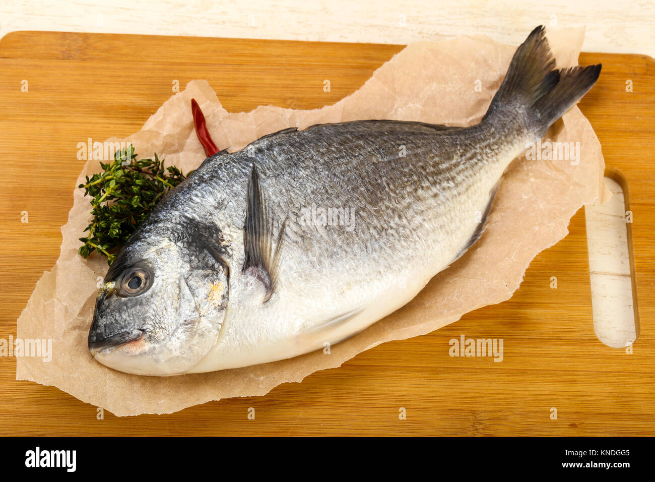 raw dorada fish - ready for cooking Stock Photo - Alamy