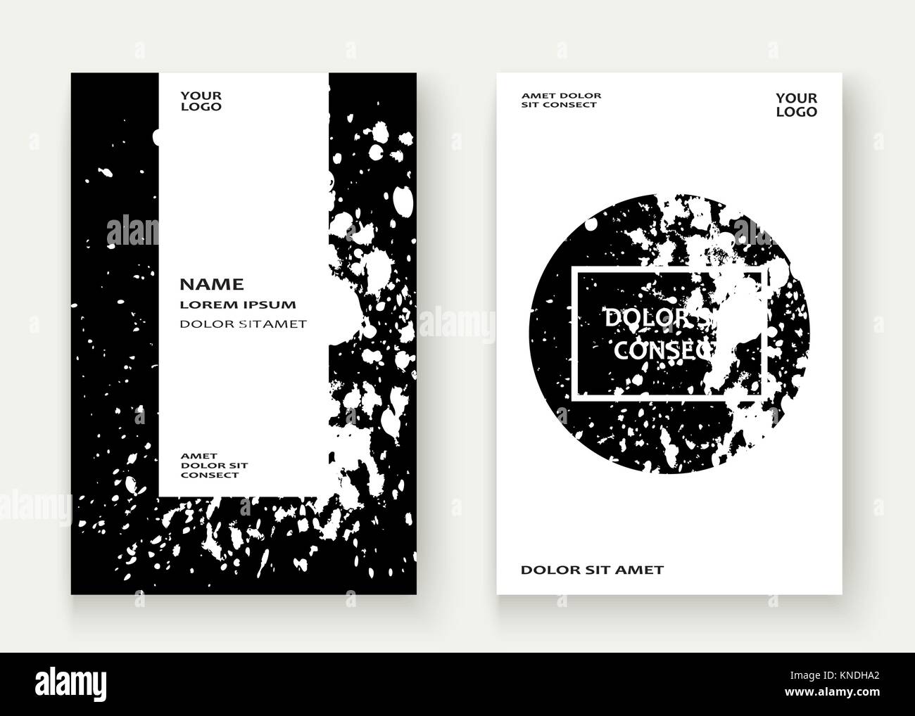 Monochrome explosion paint splatter artistic cover frame design ...