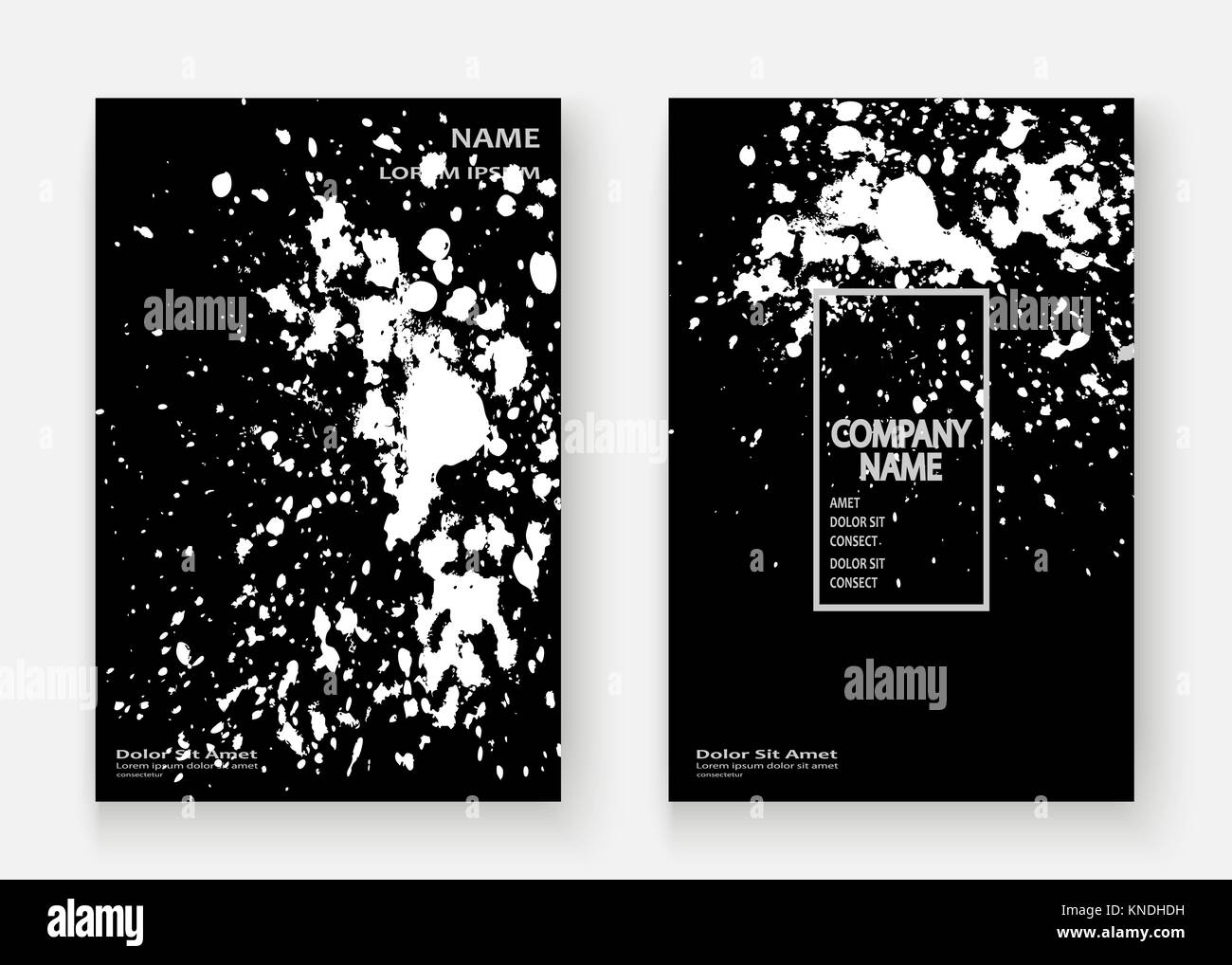 Monochrome explosion paint splatter artistic cover frame design ...