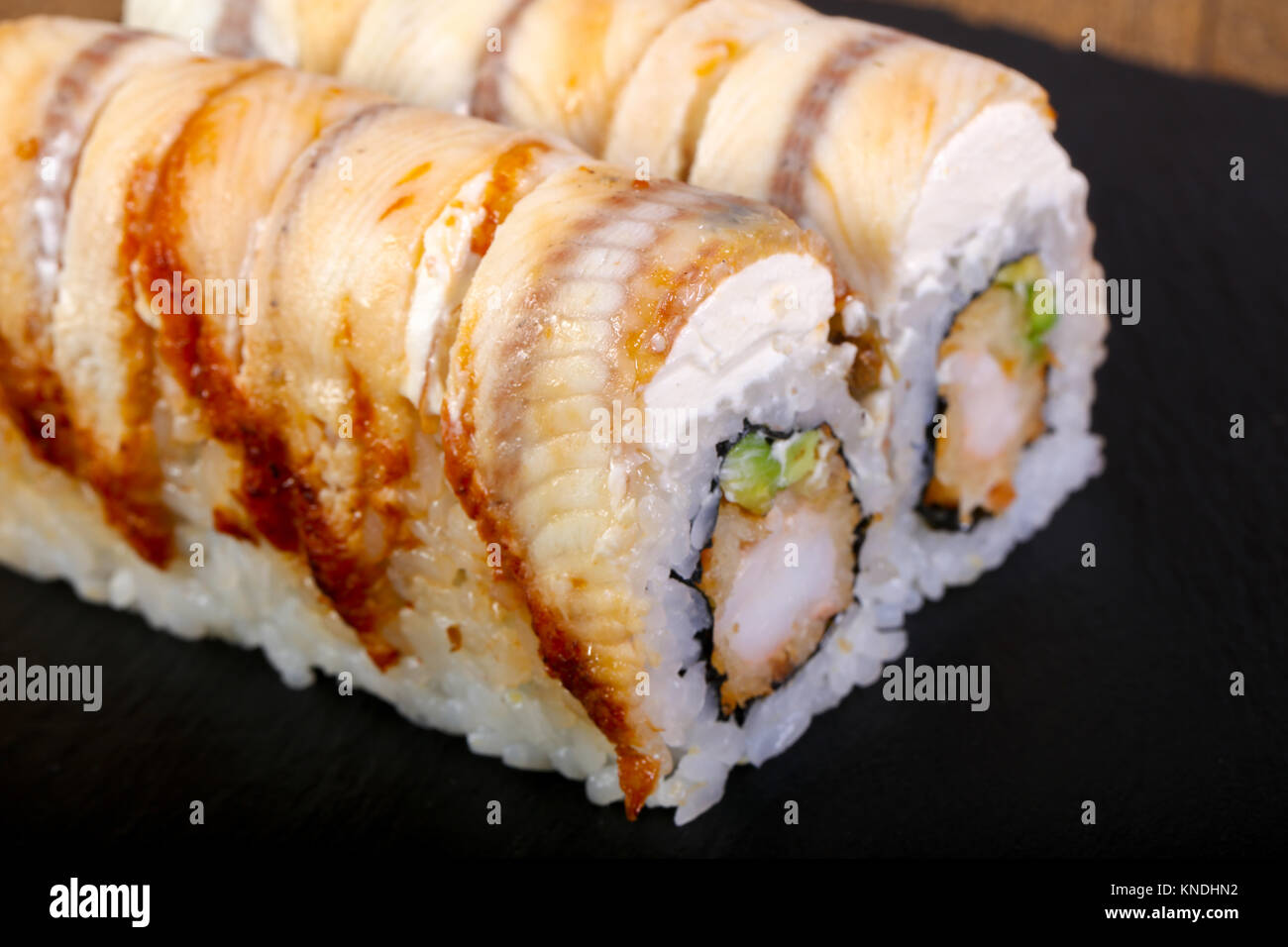 Tradittional Japan Eel roll Stock Photo - Alamy