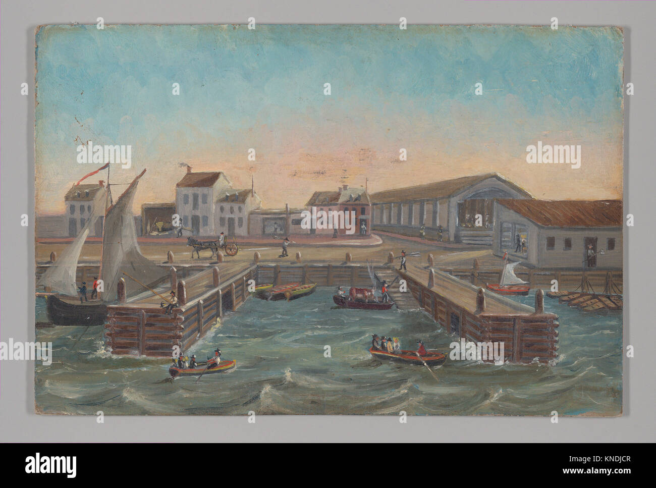 Old Ferry Stairs. Artist: William P. Chappel (American, 1801-1878 ...