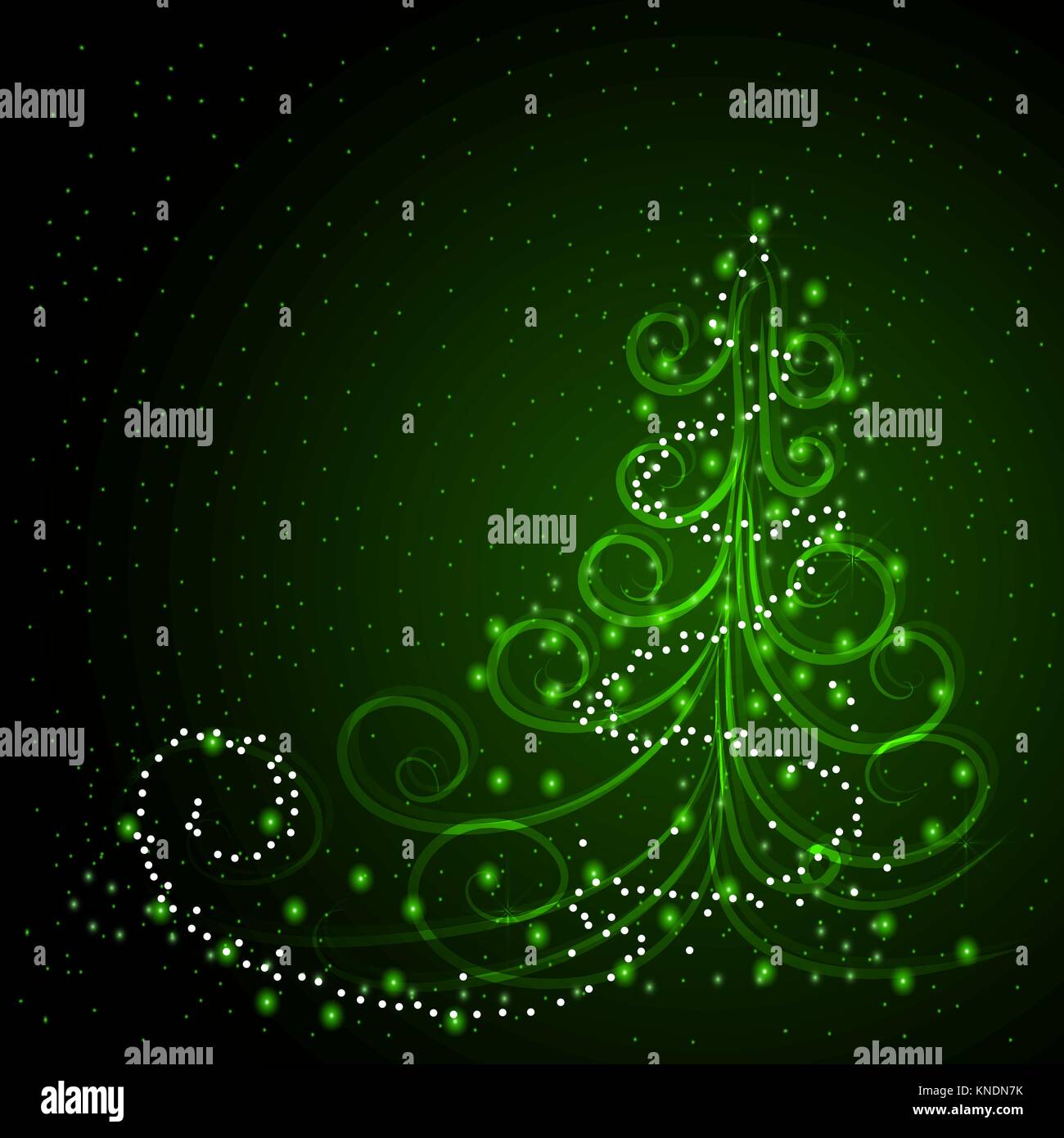 Black background frame christmas tree Stock Vector Images - Alamy