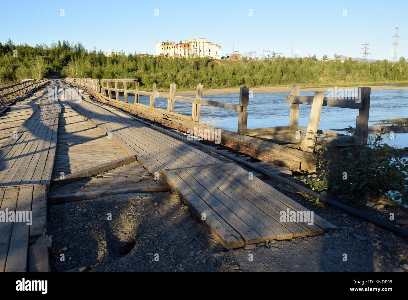 The abandonned power station of Ust Taskan built by Dalstroi prisonners ...